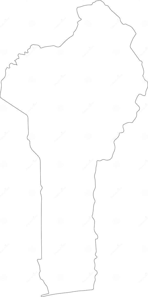 Benin outline map stock illustration. Illustration of area - 317467762
