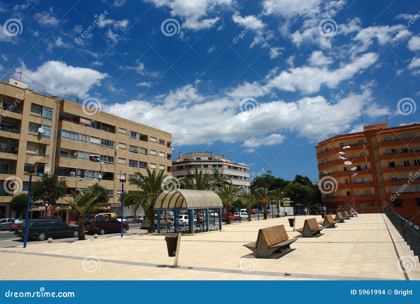 Benissa, Spain stock photo. Image of alley, plaza, autovia - 5961994