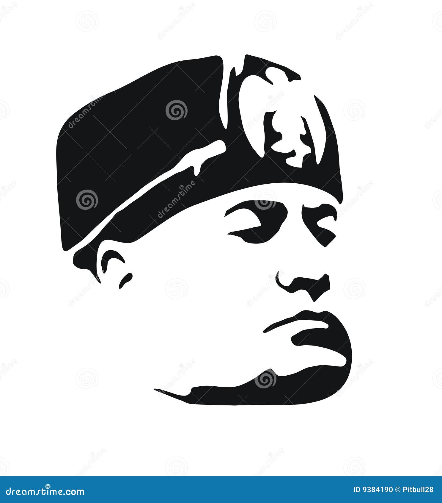 Benito mussolini stock illustratie. Illustration of aggression - 9384190