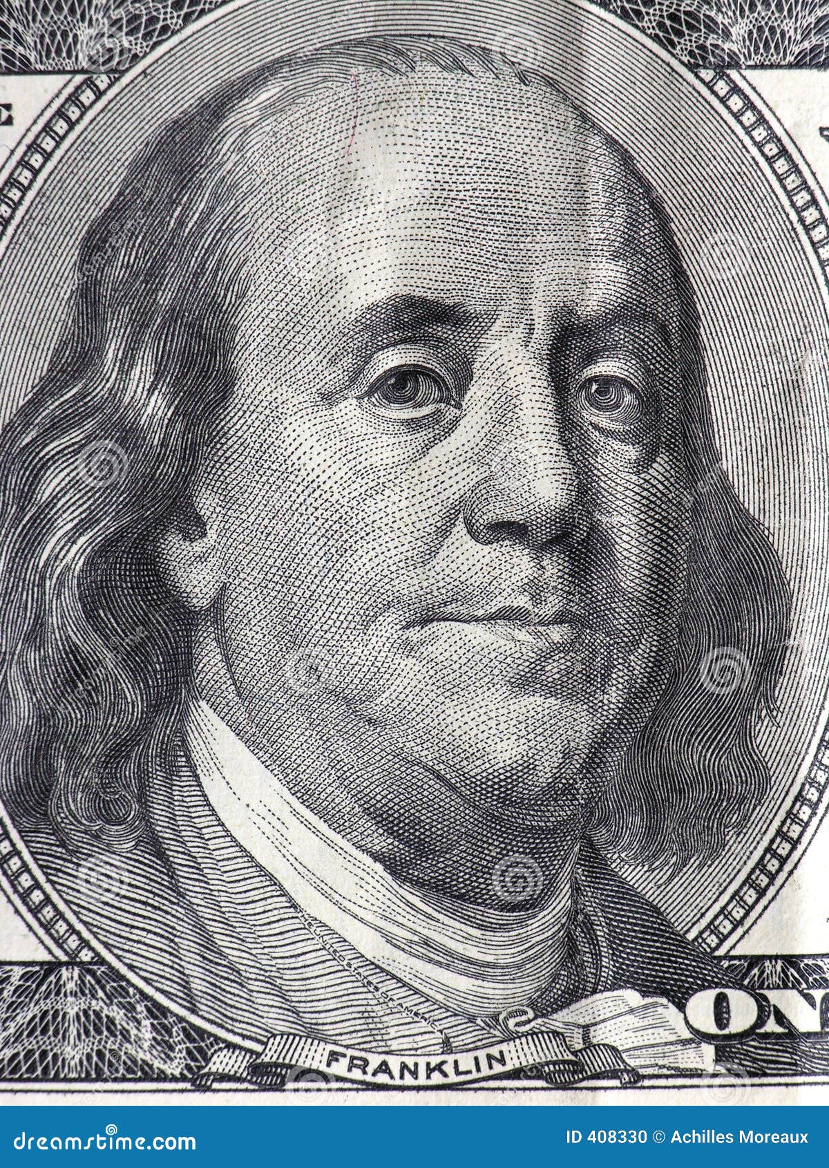 Benjamin franklin stock photo. Image of american, note - 408330