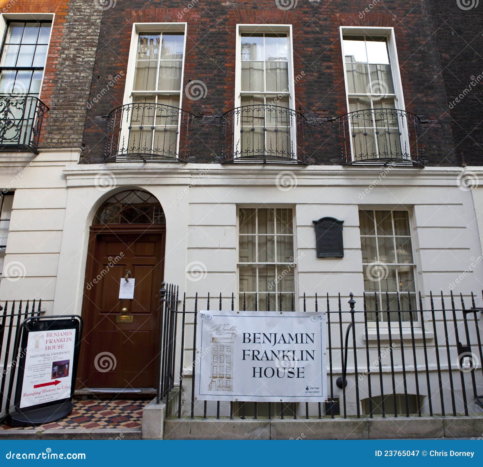 Benjamin Franklin House Museum Editorial Photography - Image of famous ...