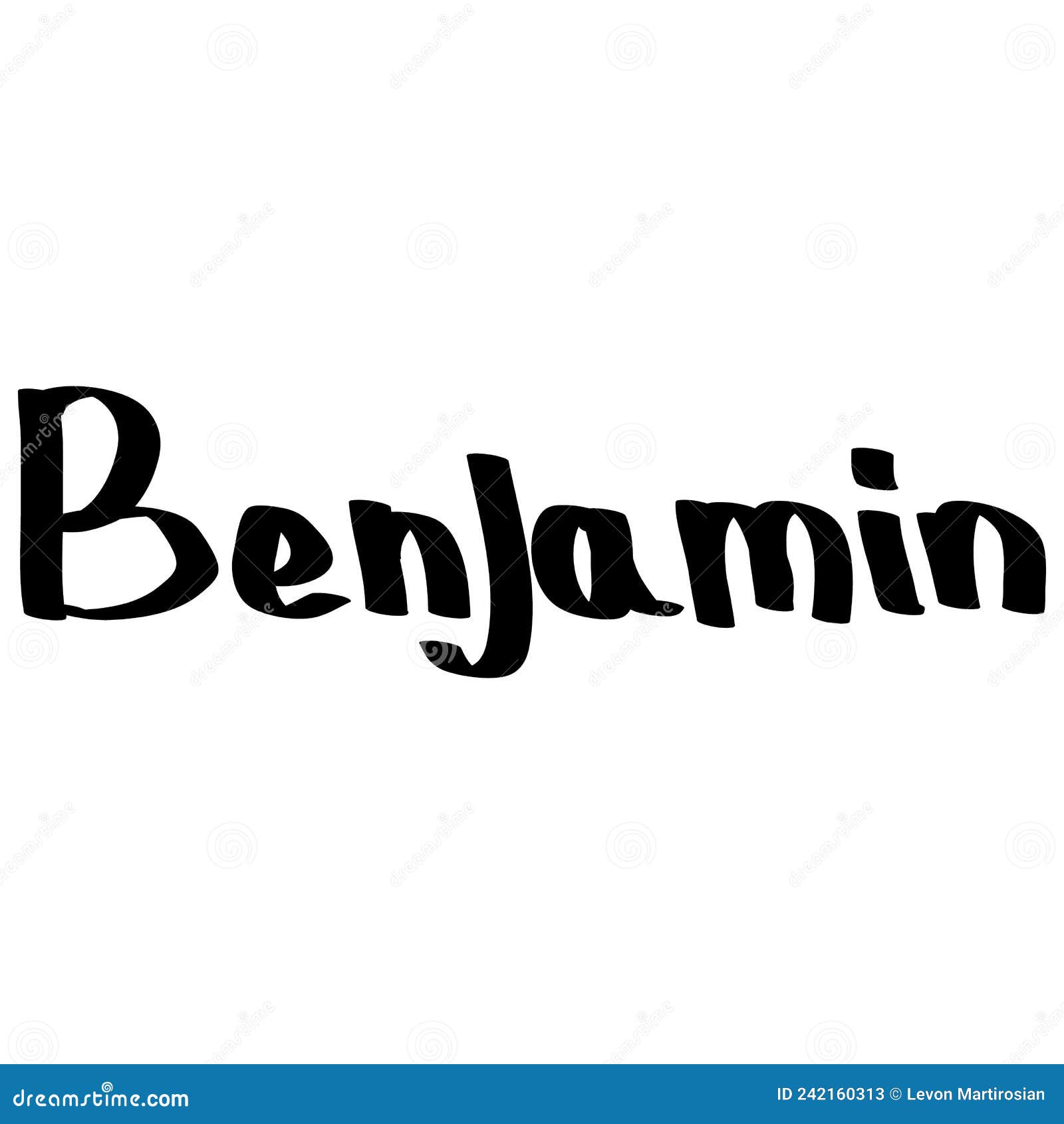 Benjamin Name Arabic Calligraphy Logo. Translation: `Benjamin` Vector ...