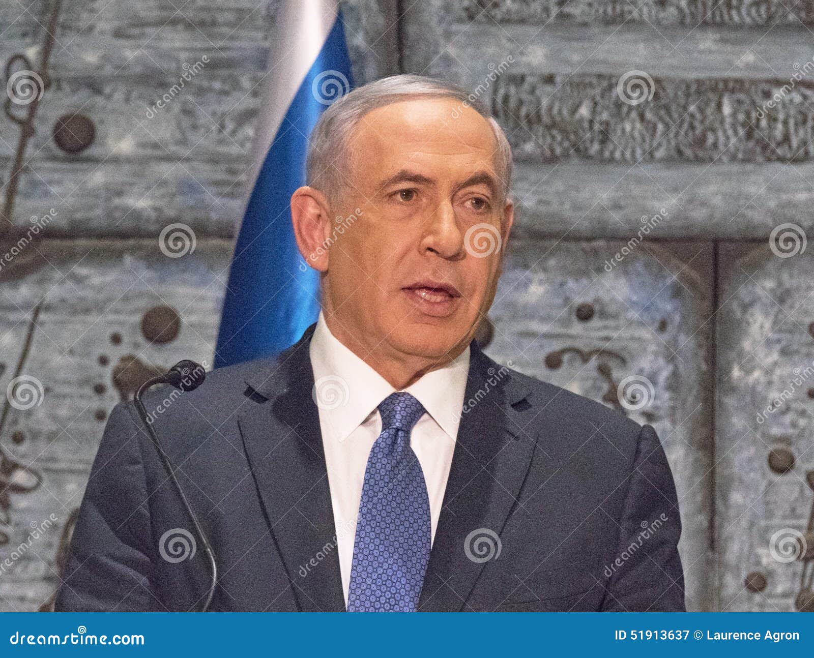 Benjamin Netanyahu fotografía editorial. Imagen de derecho - 51913637