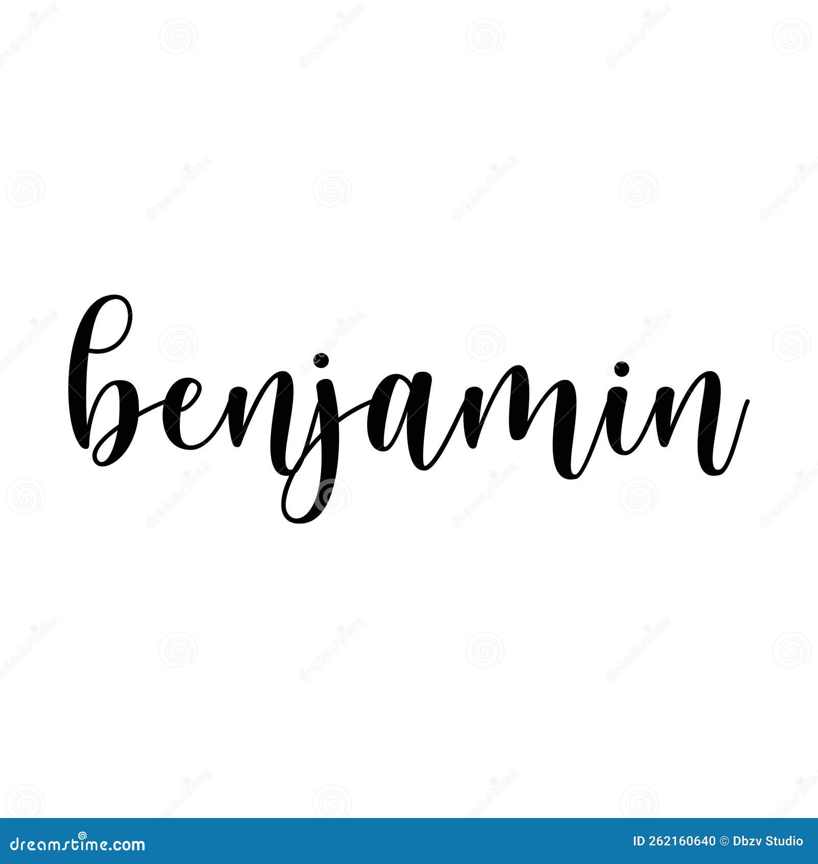 Benjamin Name Arabic Calligraphy Logo. Translation: `Benjamin` Vector ...