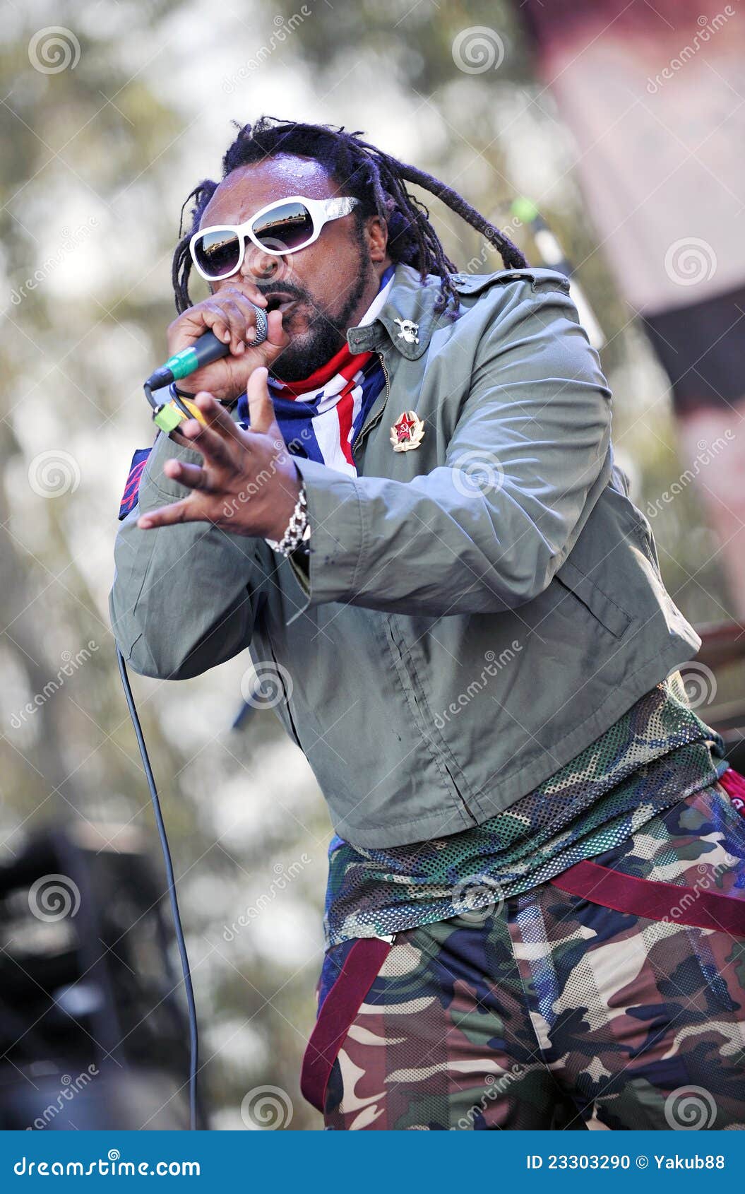 Benji Webbe from Skindred Band Editorial Image - Image of skindred ...