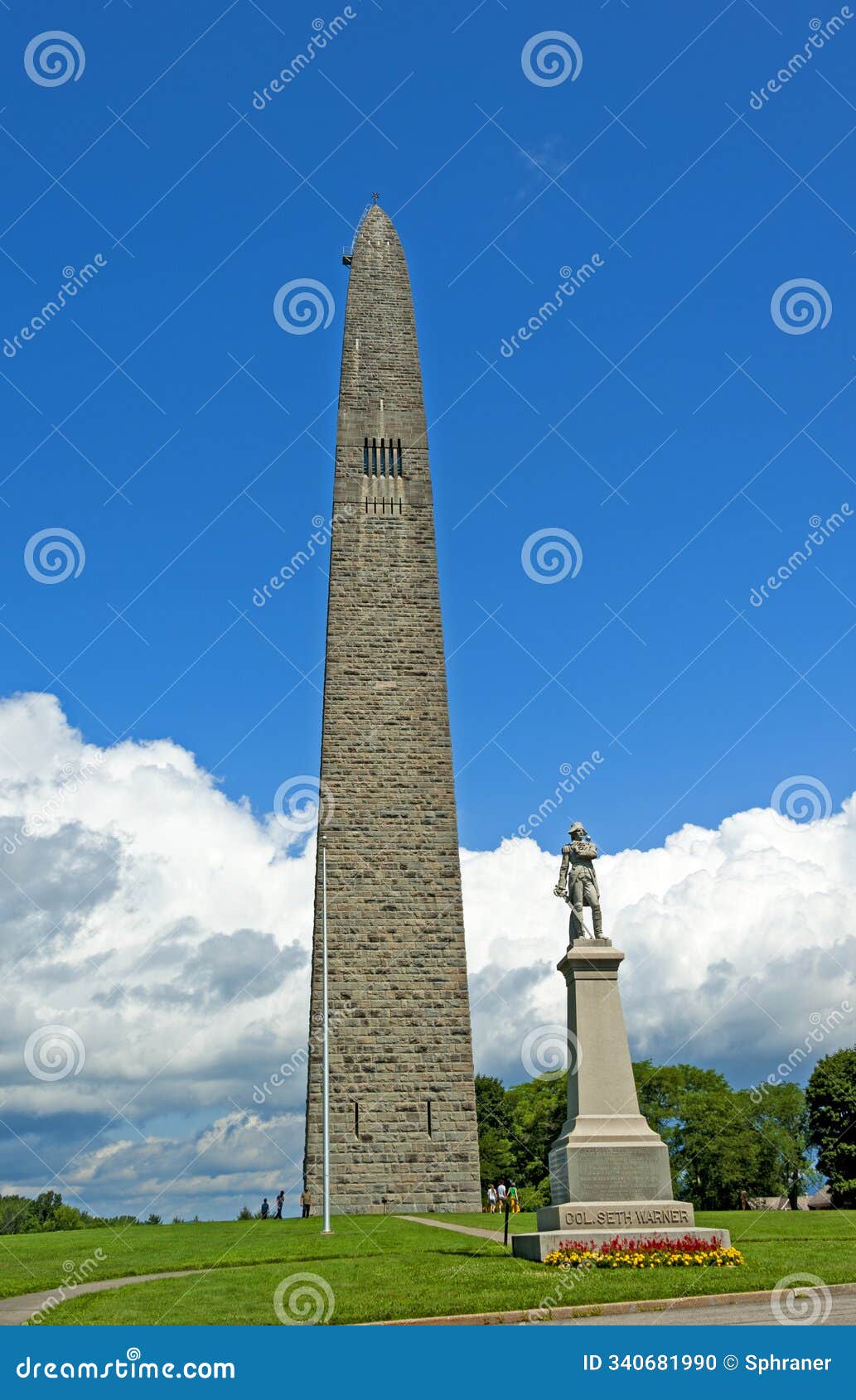 The Bennington Battle Monument Stock Photo - Image of rock, vermont ...