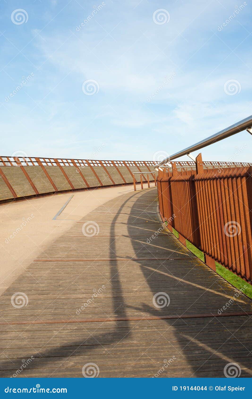 Bent bridge stock photo. Image of pedestrian, sunny, architecture ...