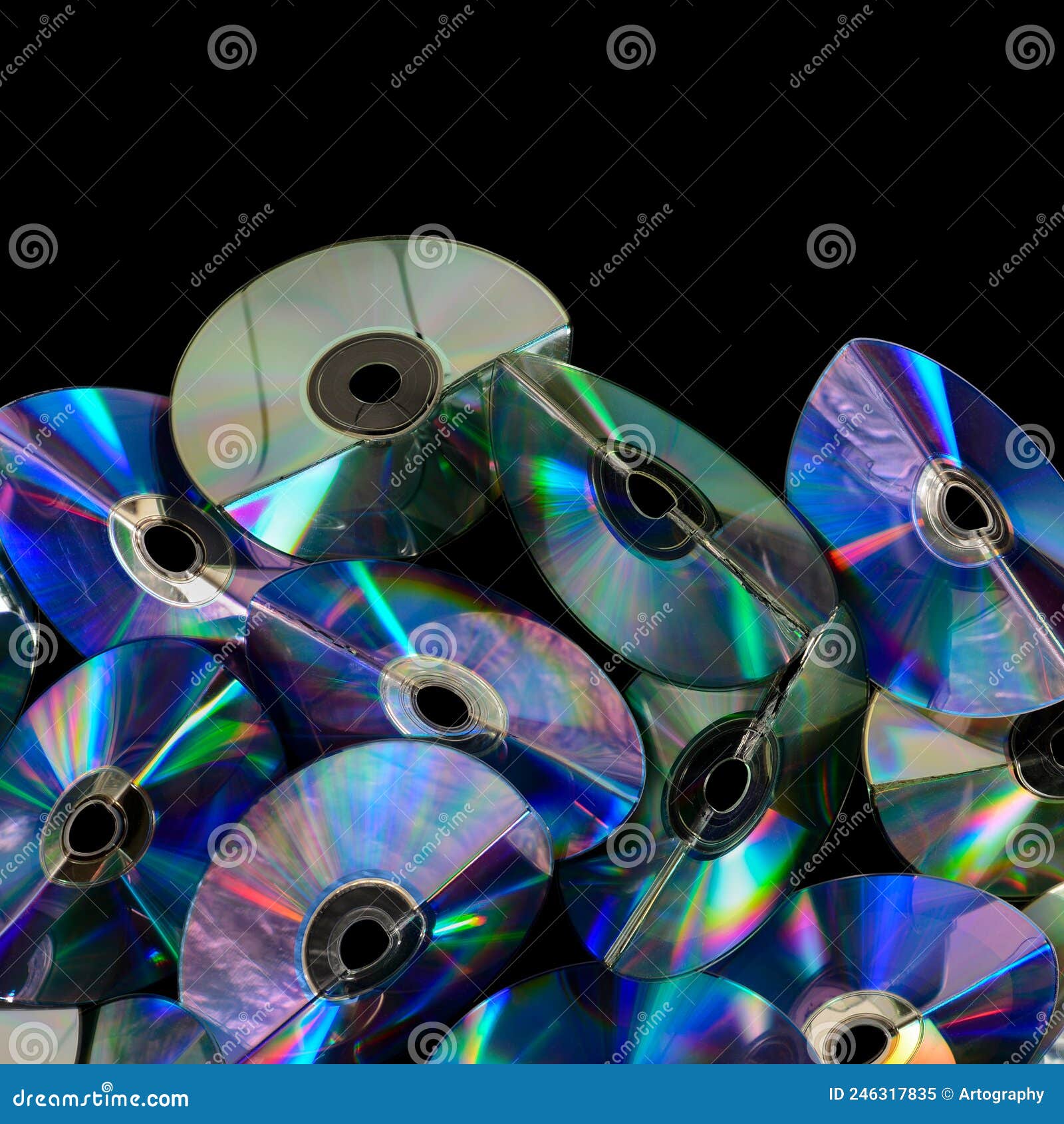 Bent CDs stock image. Image of deformed, destroy, damaged - 246317835