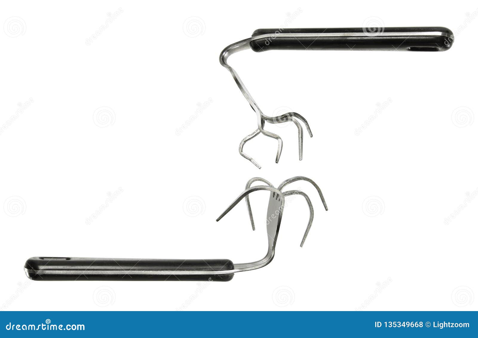 Bent Forks stock photo. Image of damaged, unique, tableware - 135349668