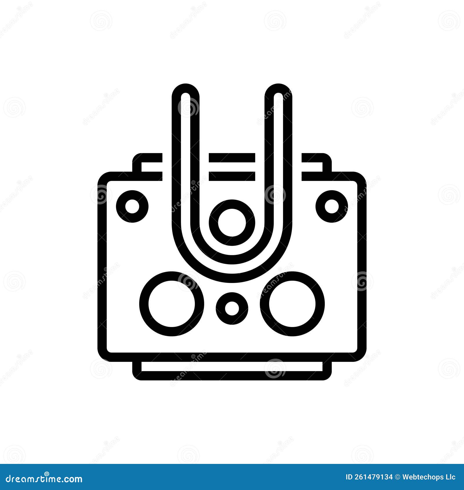 Black Line Icon for Bent, Twisted and Left Stock Vector - Illustration ...
