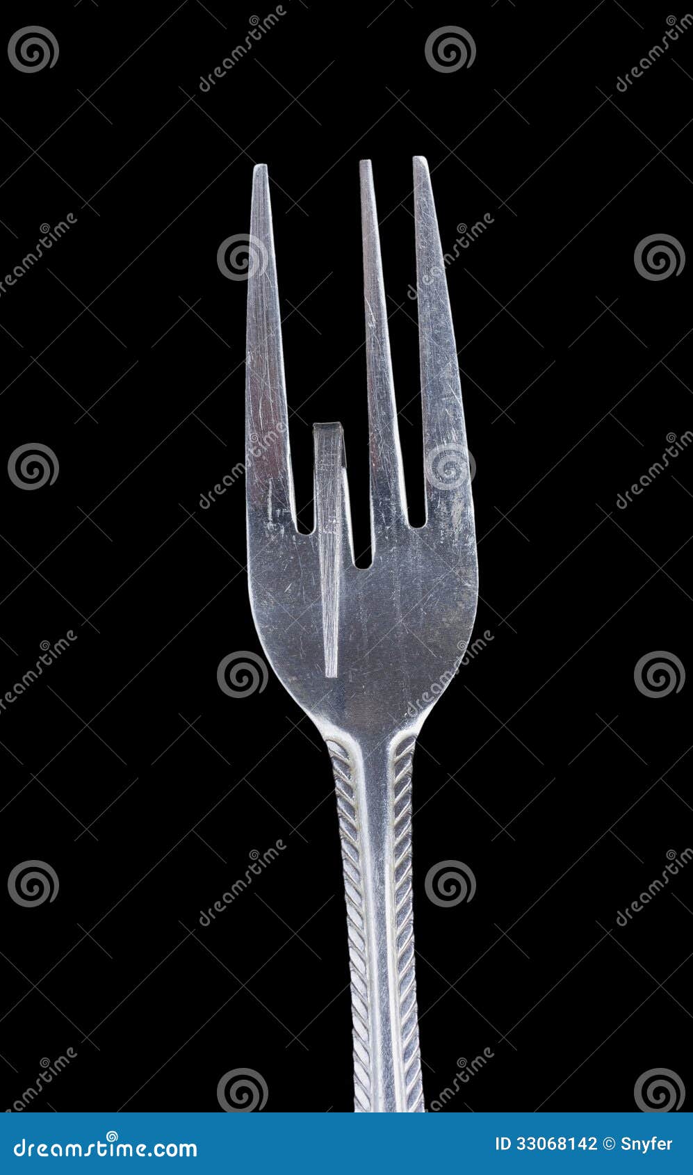 Bent Metal Fork, One Teeth Down. Stock Photo - Image of broken, metal ...