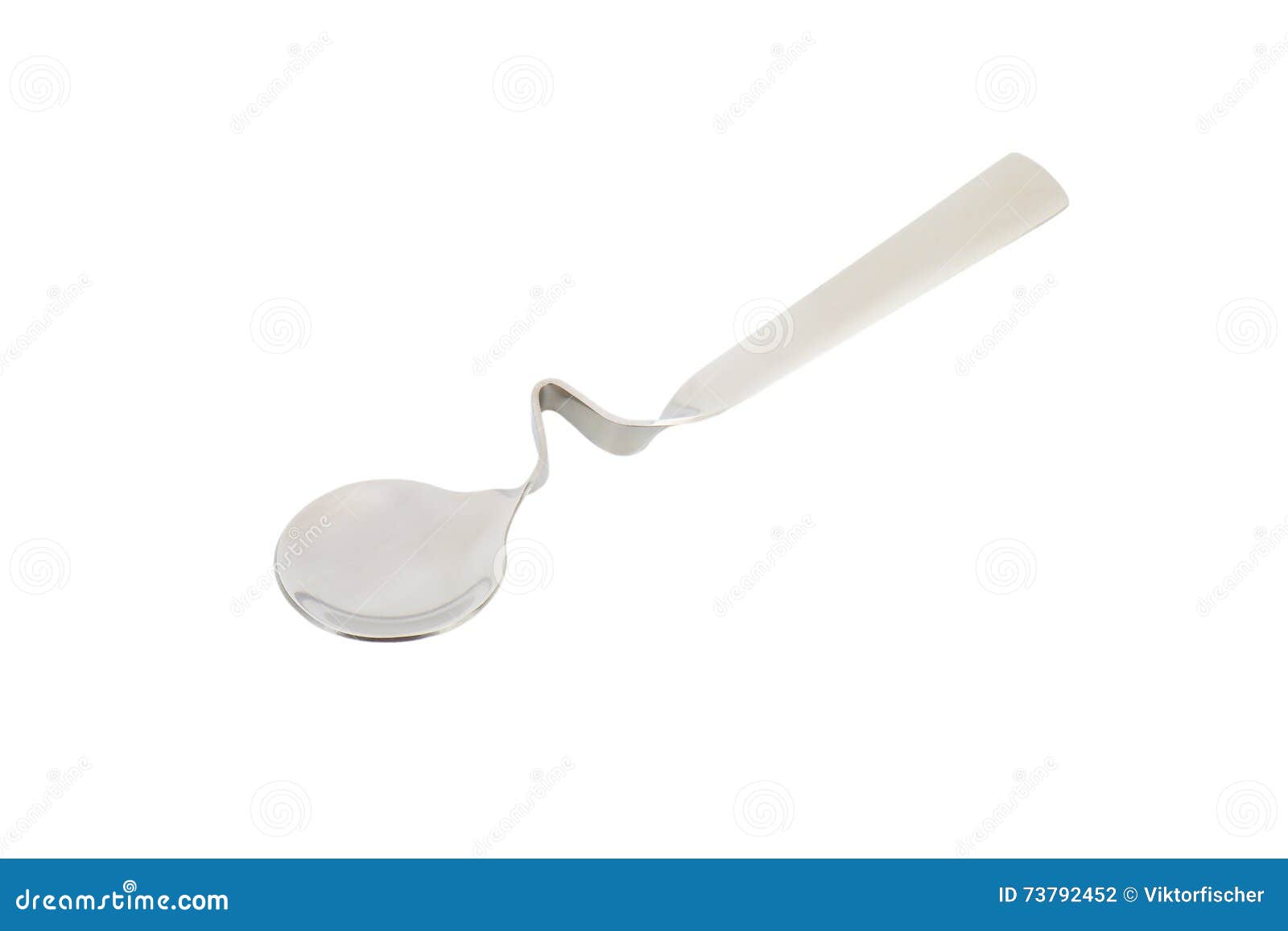 Bent metal spoon stock photo. Image of bent, clean, empty - 73792452