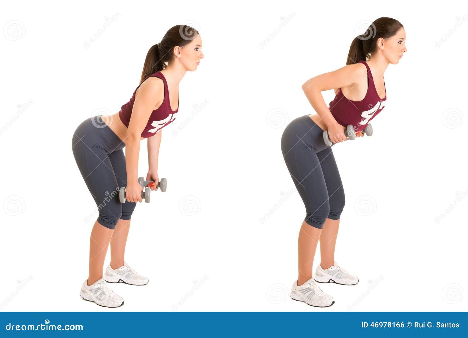 Bent Over Rows stock photo. Image of club, friendly, gymnasium - 46978166