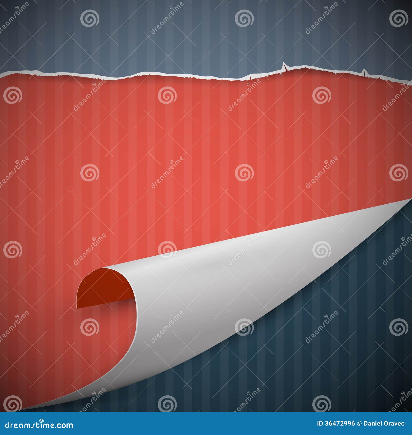 Bent Paper Corner, Retro Cardboard Stock Vector - Illustration of ...