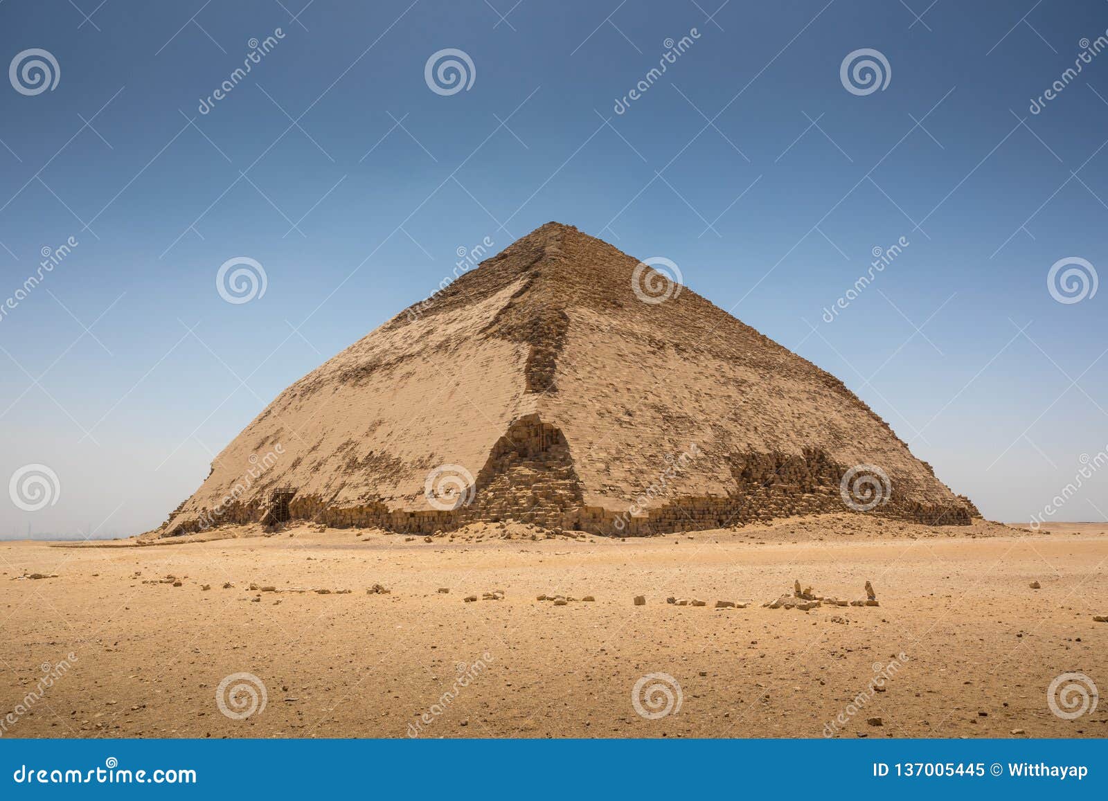 The Bent Pyramid Is An Ancient Egyptian Pyramid Located At The Royal ...