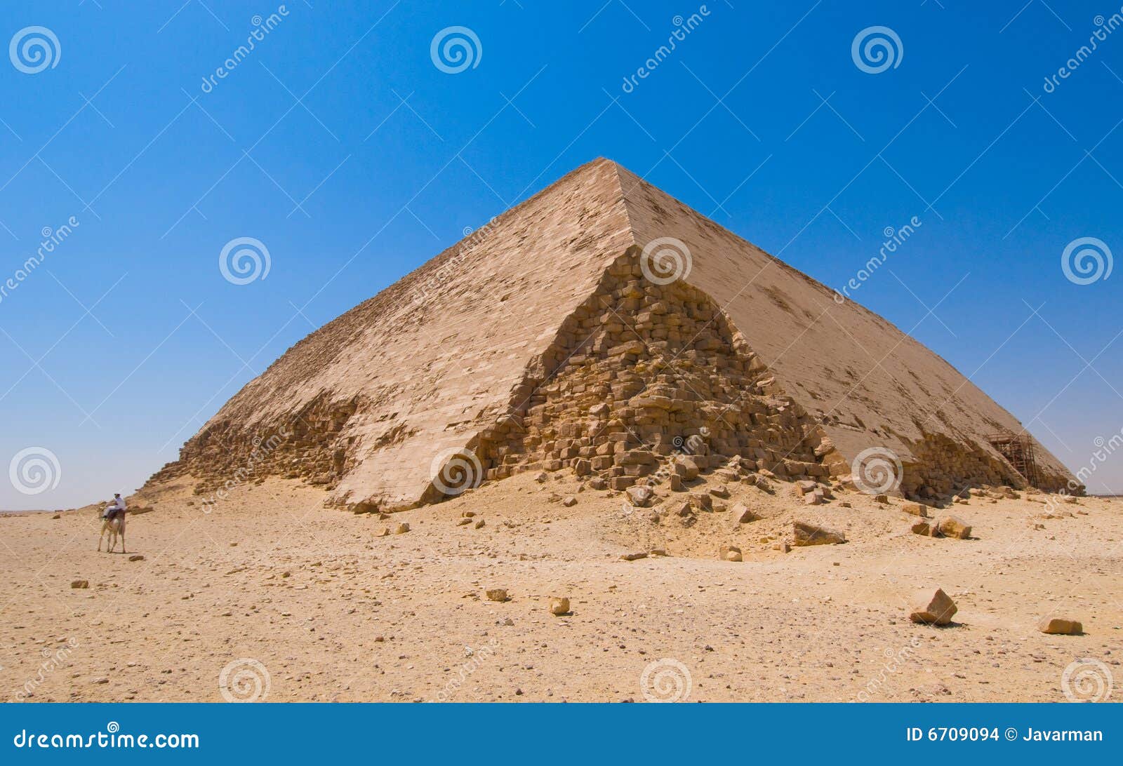 Bent Pyramid at Dahshur, Cairo, Egypt Stock Photo - Image of ancient ...