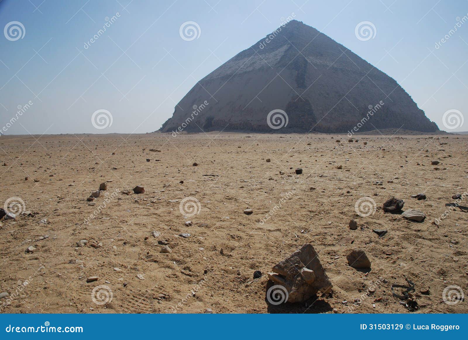 The Bent Pyramid Is An Ancient Egyptian Pyramid Located At The Royal ...