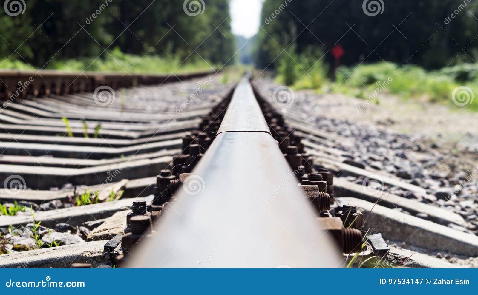 Bent Railroad Tracks, Old Railway Stock Image - Image of walkway ...