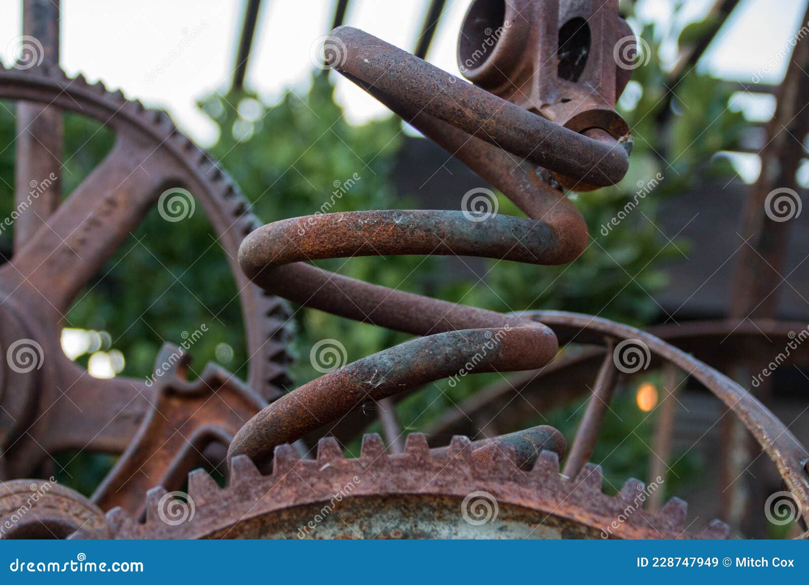 Bent Spring stock image. Image of metal, iron, steel - 228747949