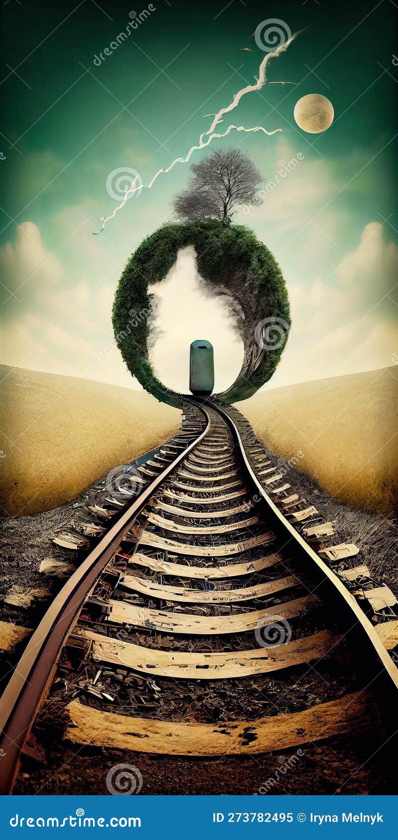 Bent and Twisted Rails As Concept of Unpredictable Life Made with ...