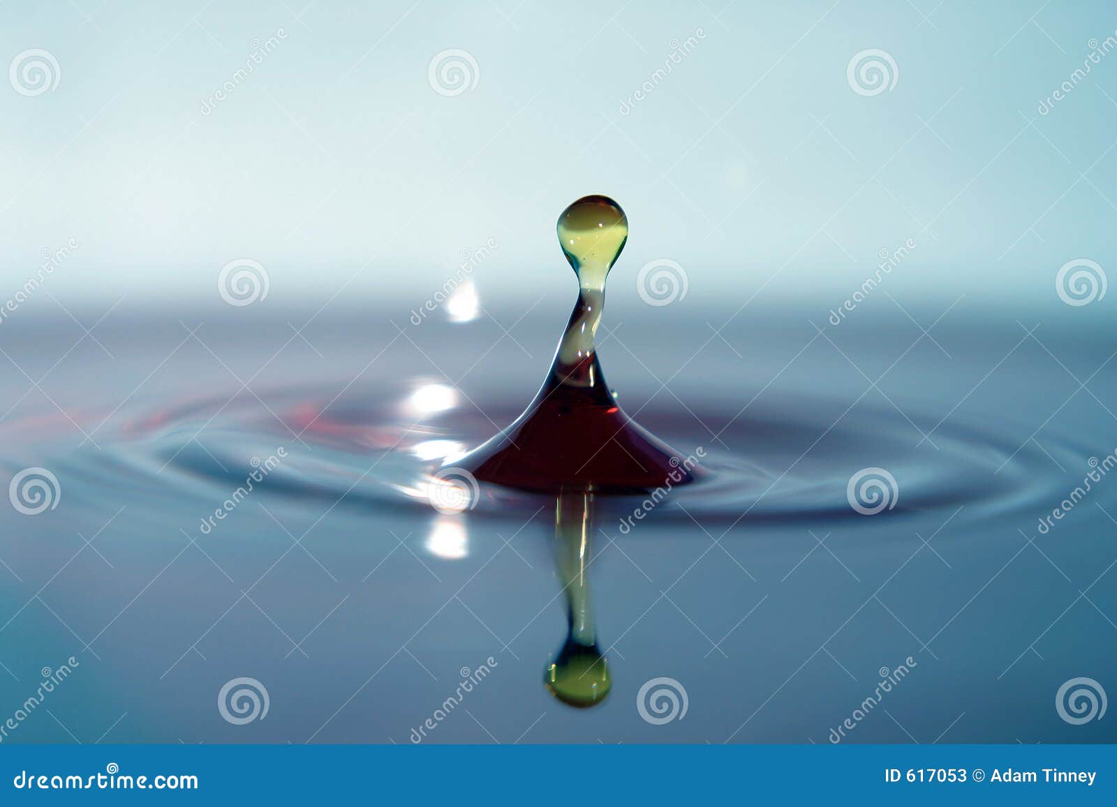 Bent Water Drop stock image. Image of reflect, fluid, multicolor - 617053