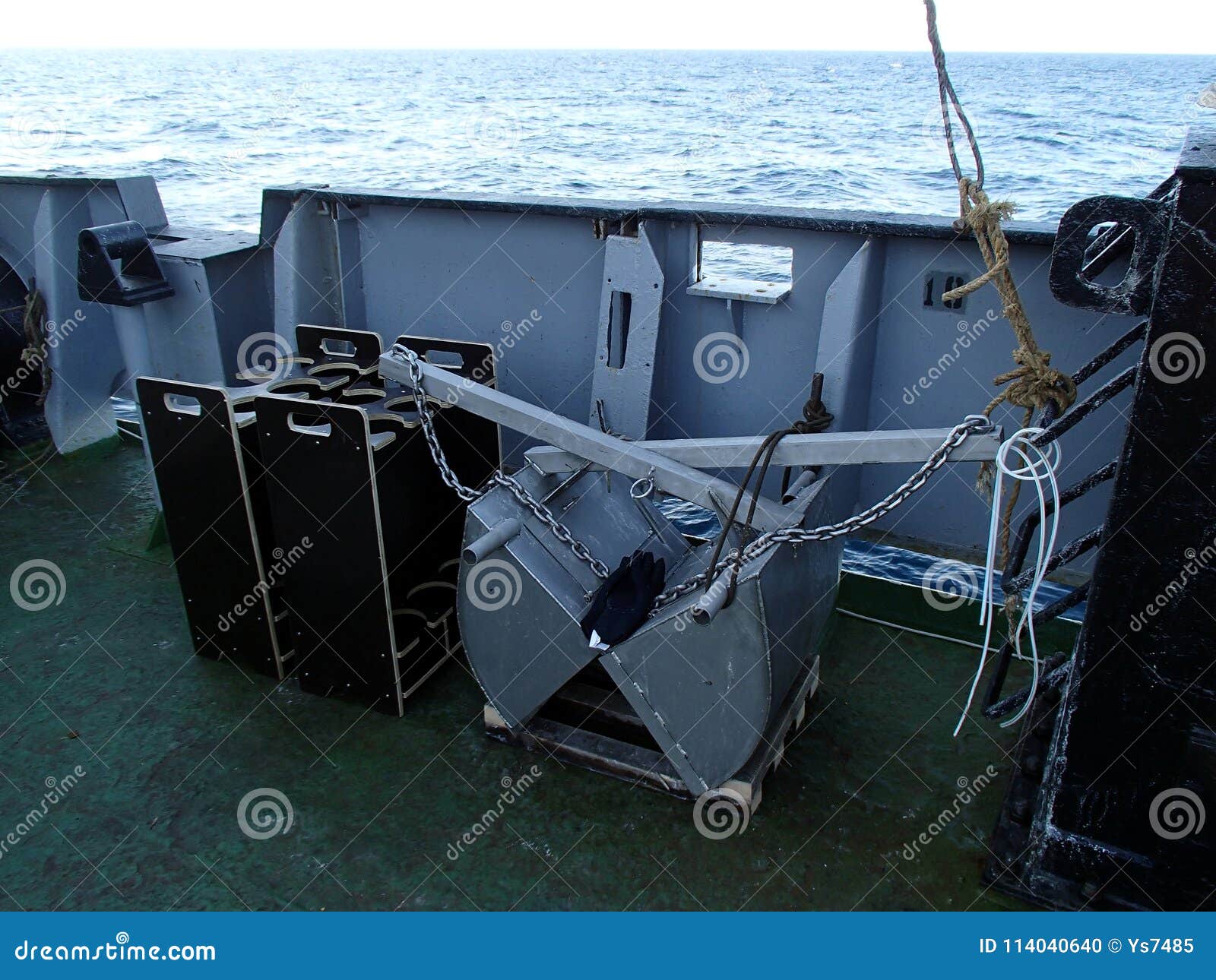 The Benthic Grab on the Deck of Research Vessel Stock Photo - Image of ...