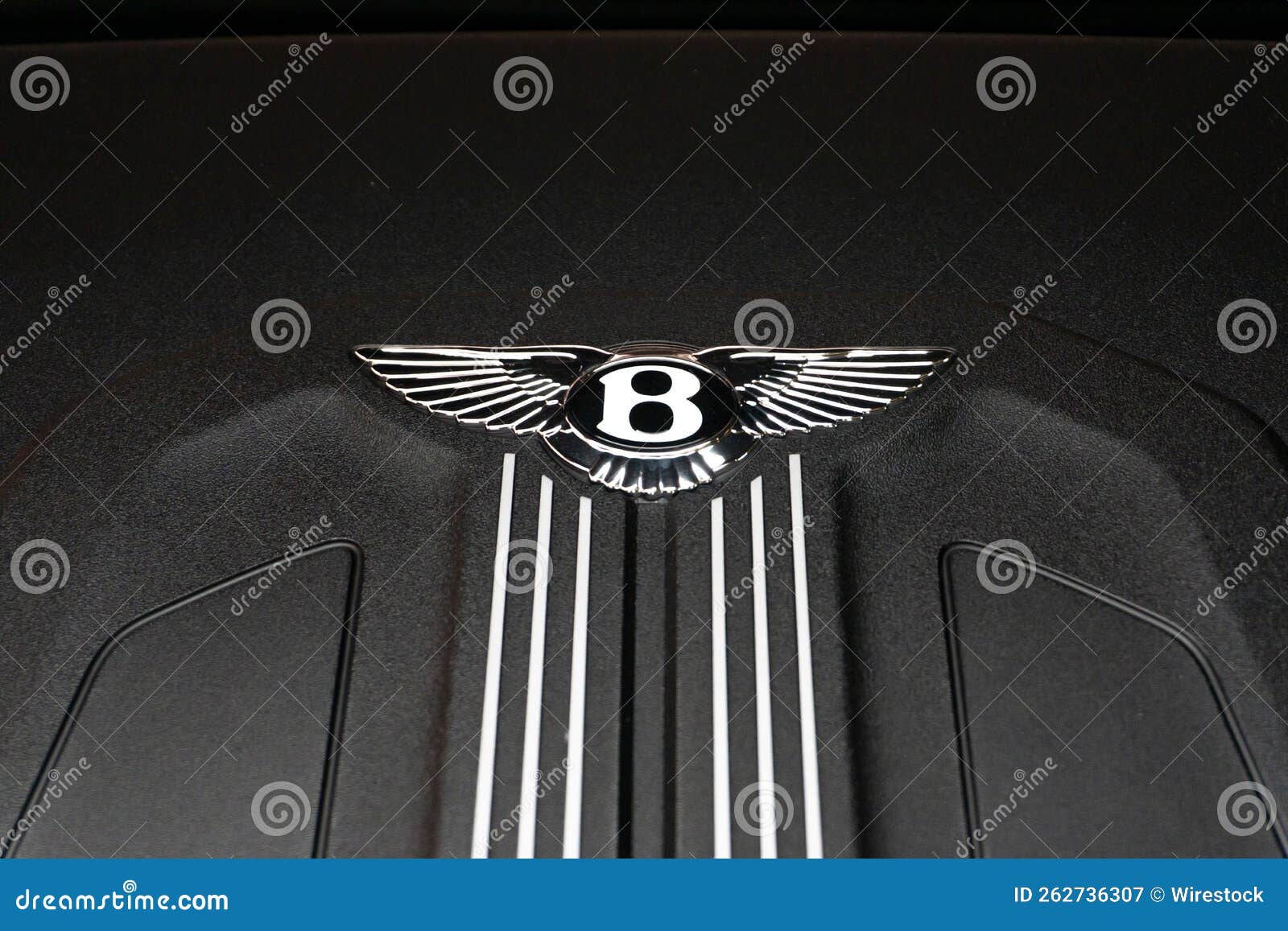 Bentley Bentayga Engine Cover with a Logo Editorial Photography - Image ...