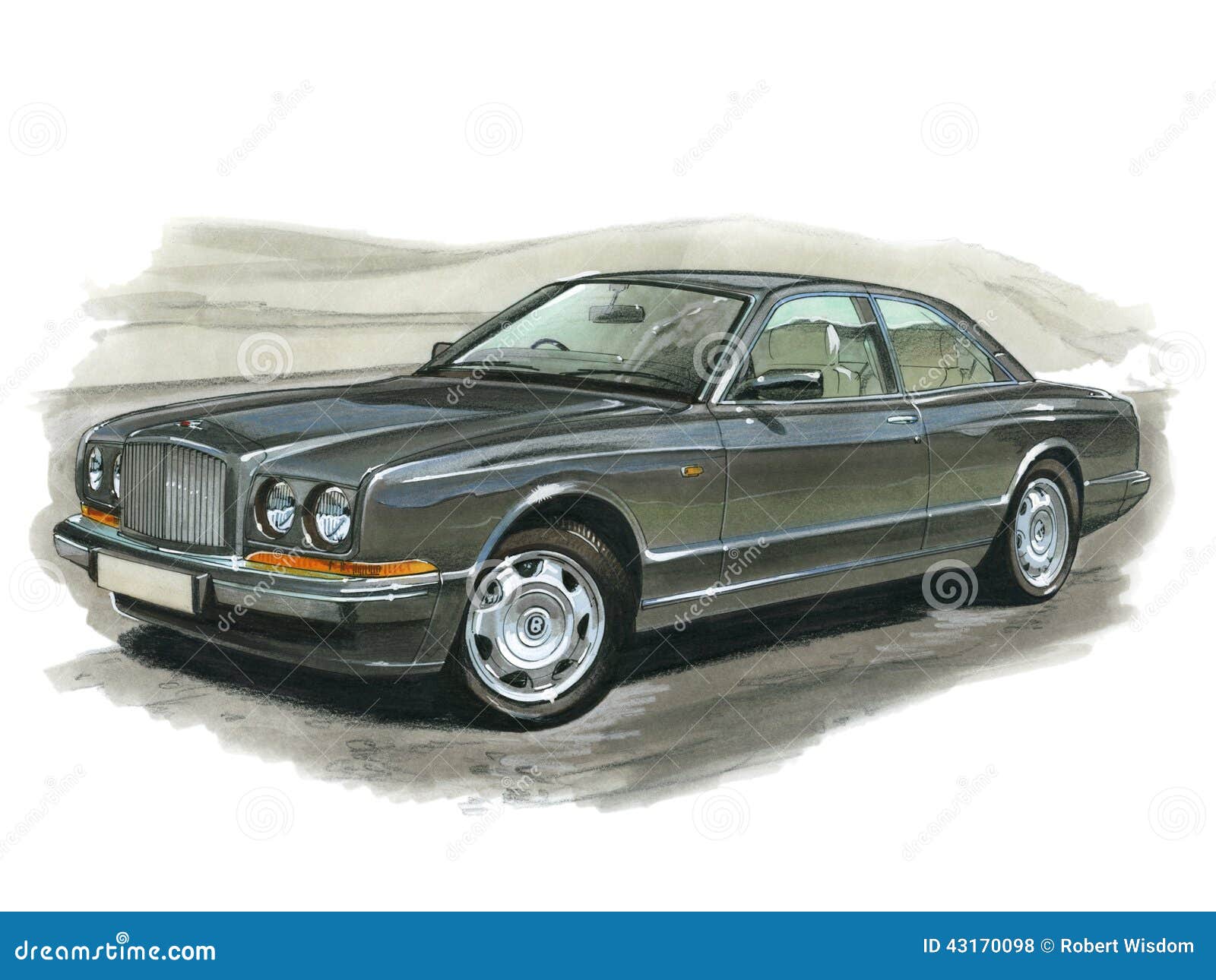 Bentley Continental GT V8 S Vector | CartoonDealer.com #103686053