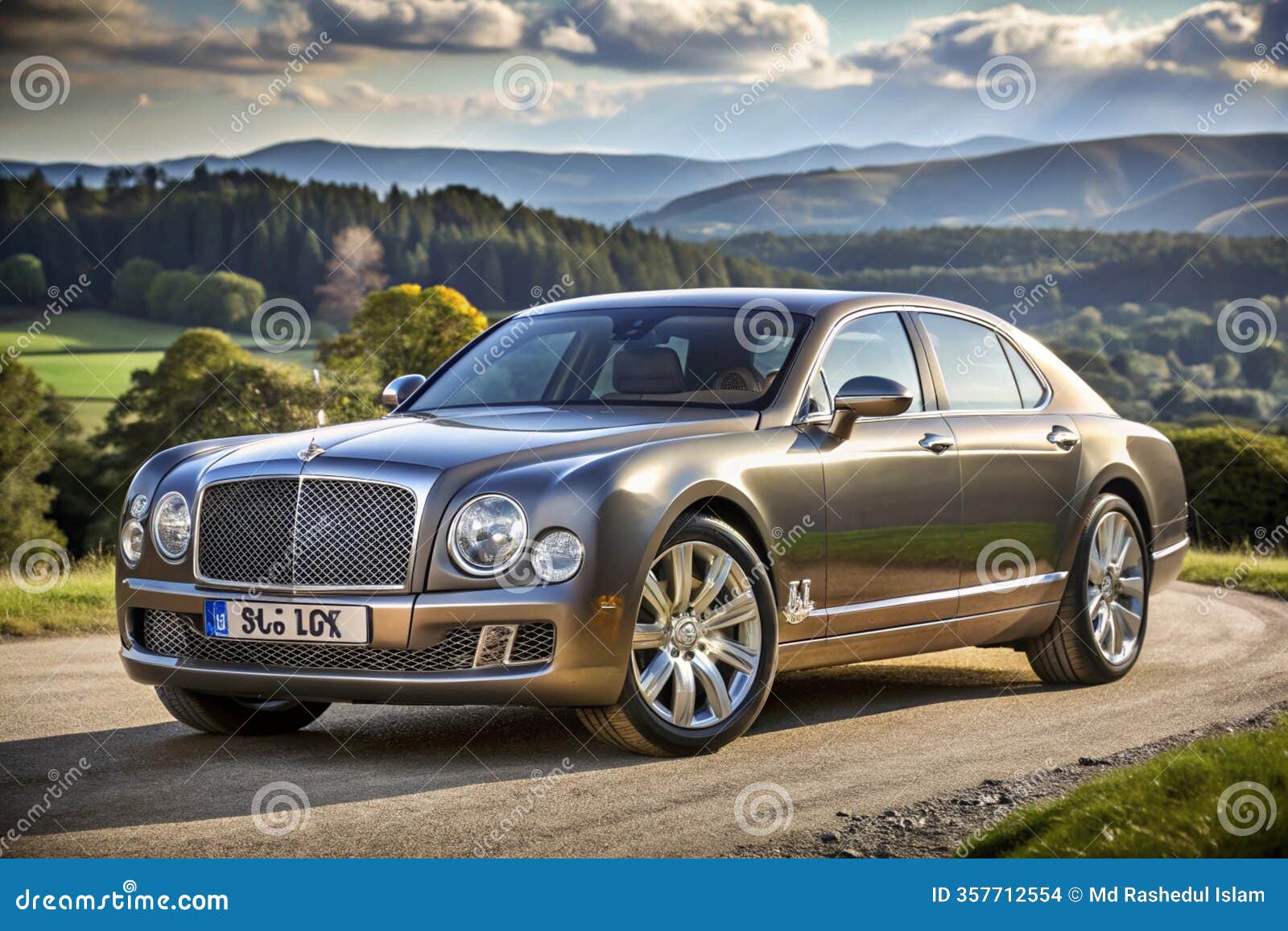 Bentley Mulsanne. Isolated White Background Shown From The Side ...