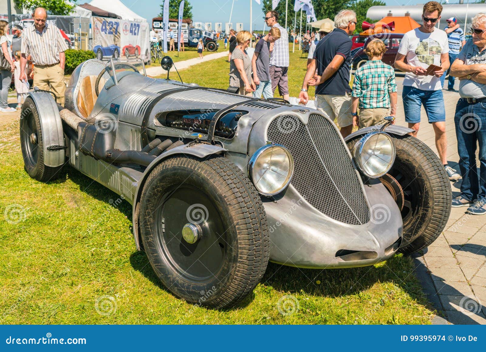 Bentley Oldtimer with Rolls Royce Airplane Engine at the Annual ...