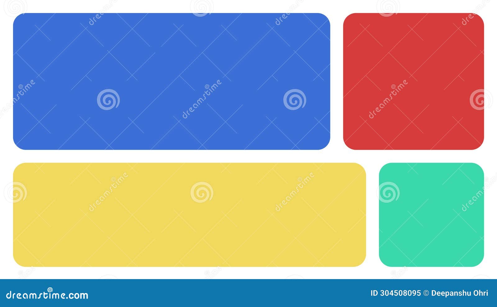 Trending Bento Box or Bento Grid UI UX Template. Horizontal Landscape ...