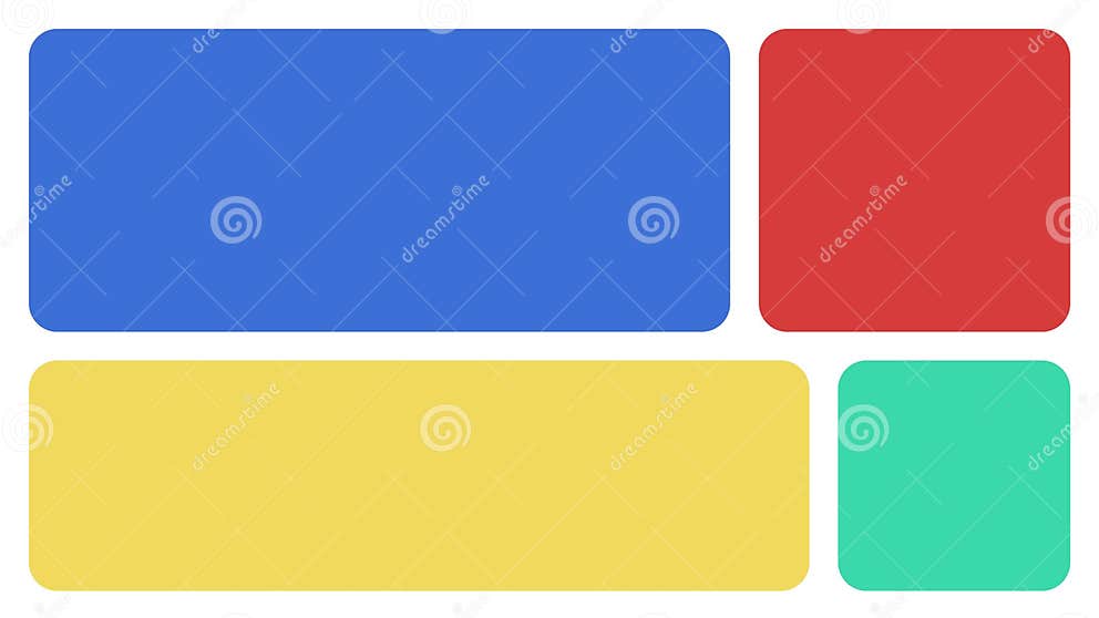 Trending Bento Box or Bento Grid UI UX Template. Horizontal Landscape ...