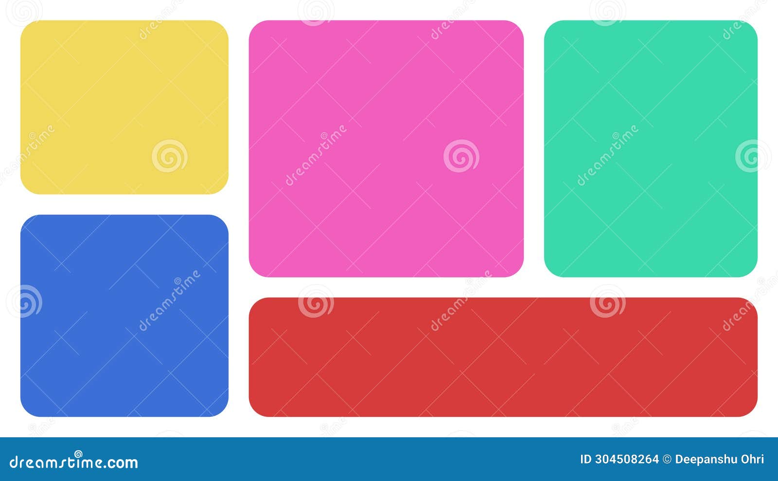 Trending Bento Box or Bento Grid UI UX Template. Horizontal Landscape ...