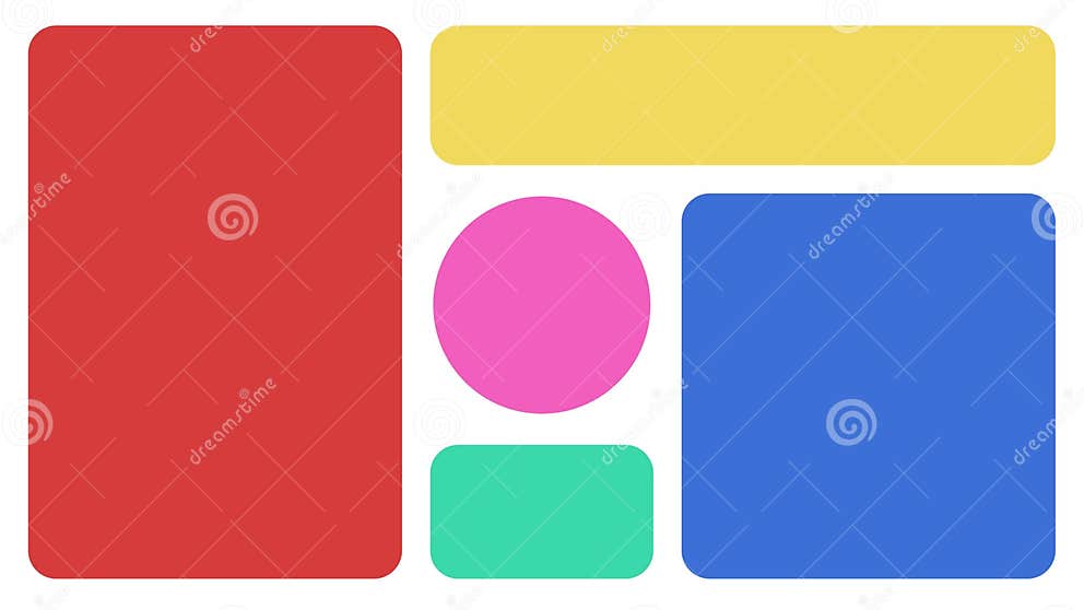 Trending Bento Box or Bento Grid UI UX Template Stock Illustration ...