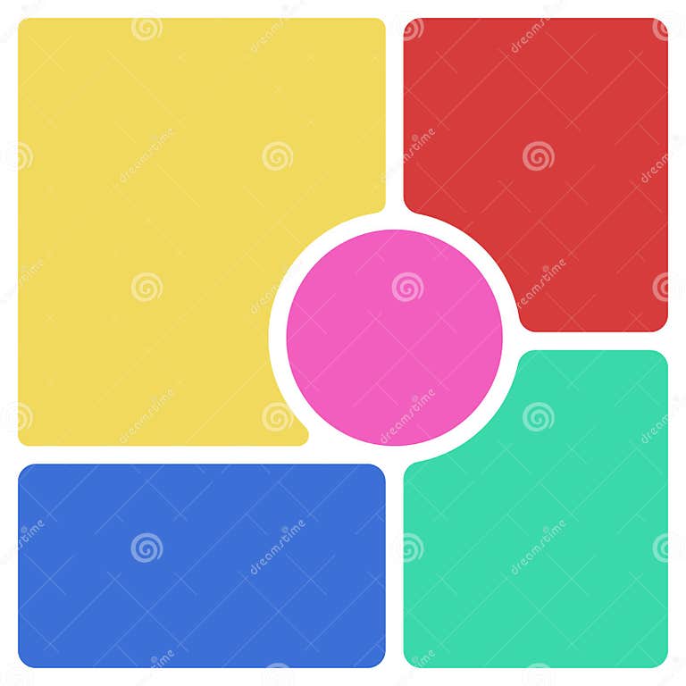 Bento Box or Bento Grid UX UI Layout Template Stock Illustration ...