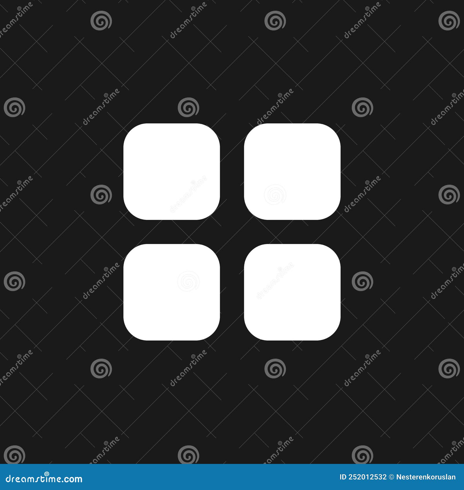 Bento Like Menu Dark Mode Glyph Ui Icon Vector Illustration ... Bento Like Menu Dark Mode Glyph Ui Icon Vector Illustration ...