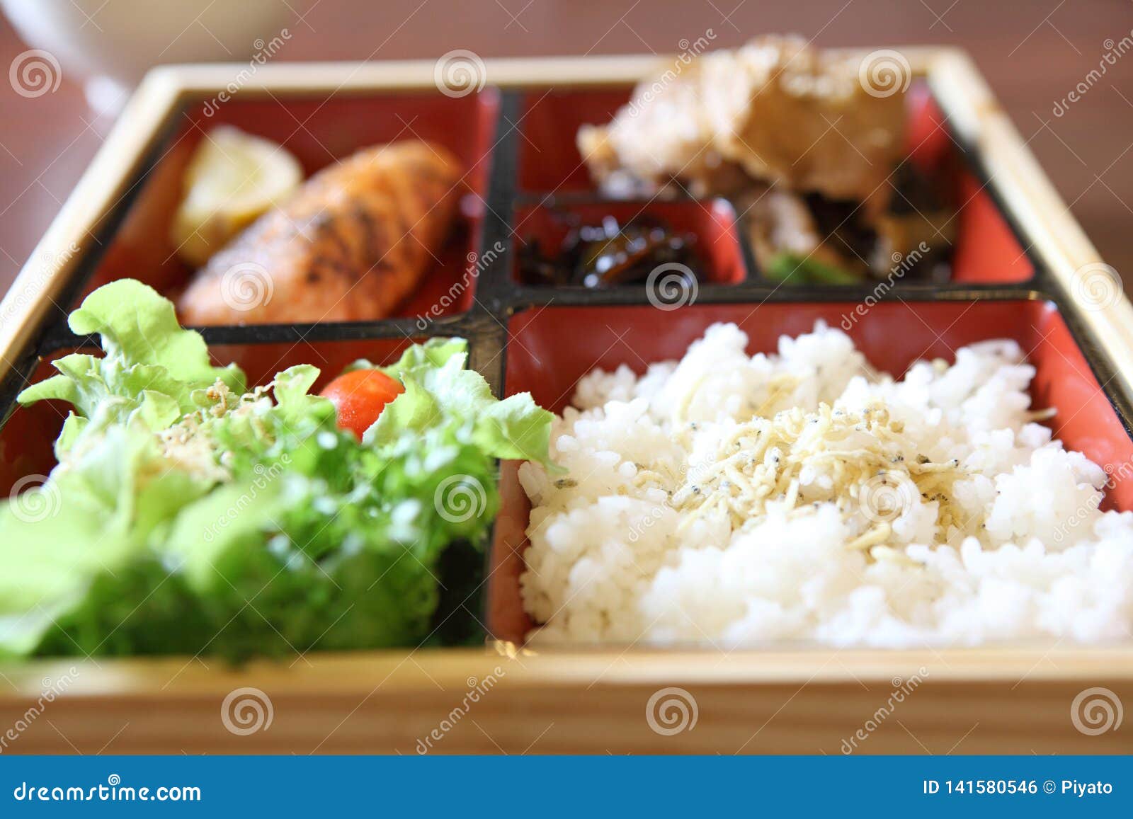 Bento set, Japanese Style stock photo. Image of roll - 141580546