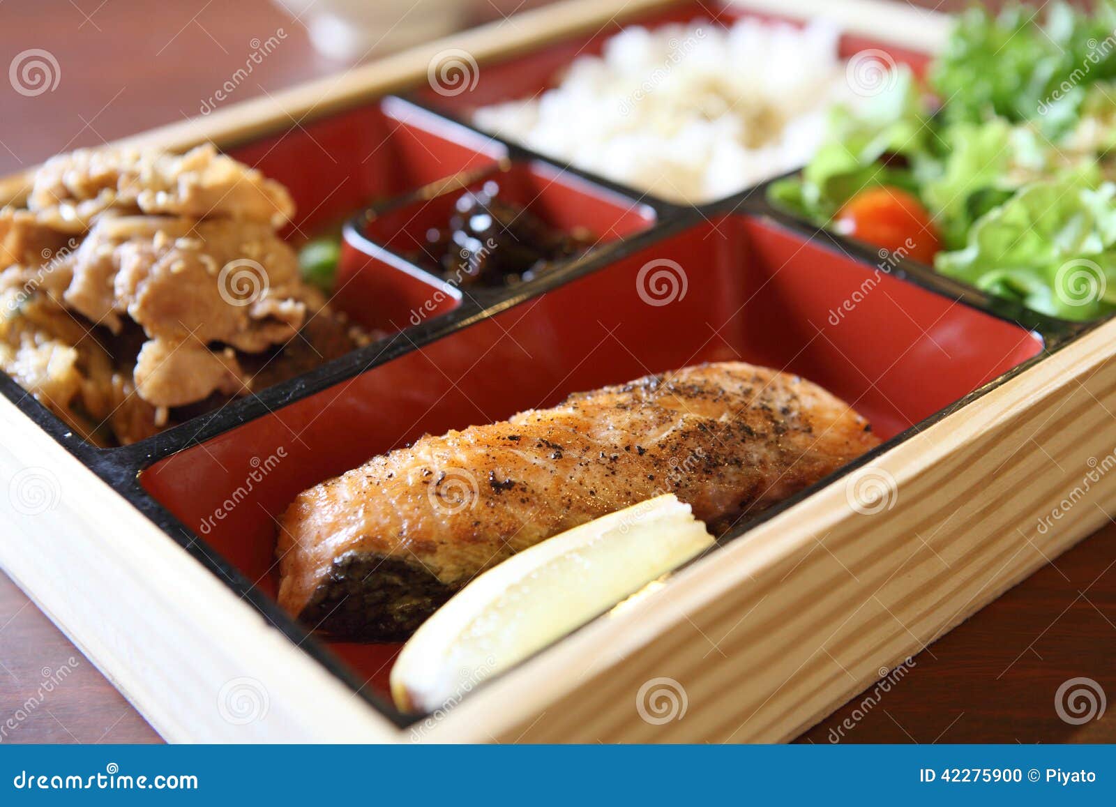 Bento set stock photo. Image of rice, healthy, isolated - 42275900