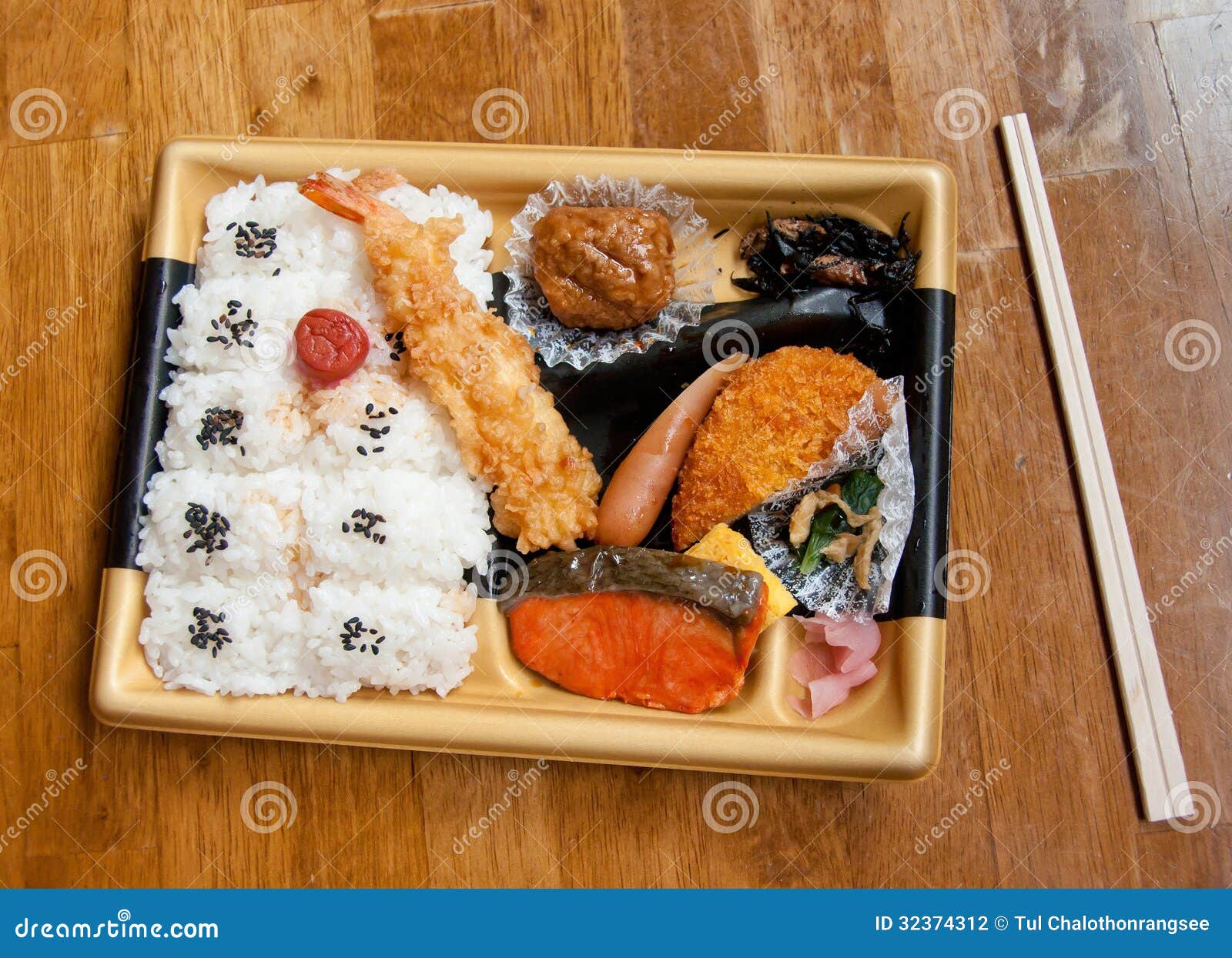 Bento set stock photo. Image of sushi, beef, seafood - 32374312