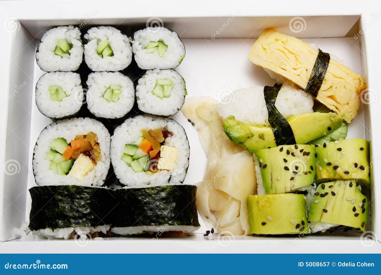 Bento - Vegetarian Sushi stock image. Image of takeout - 5008657