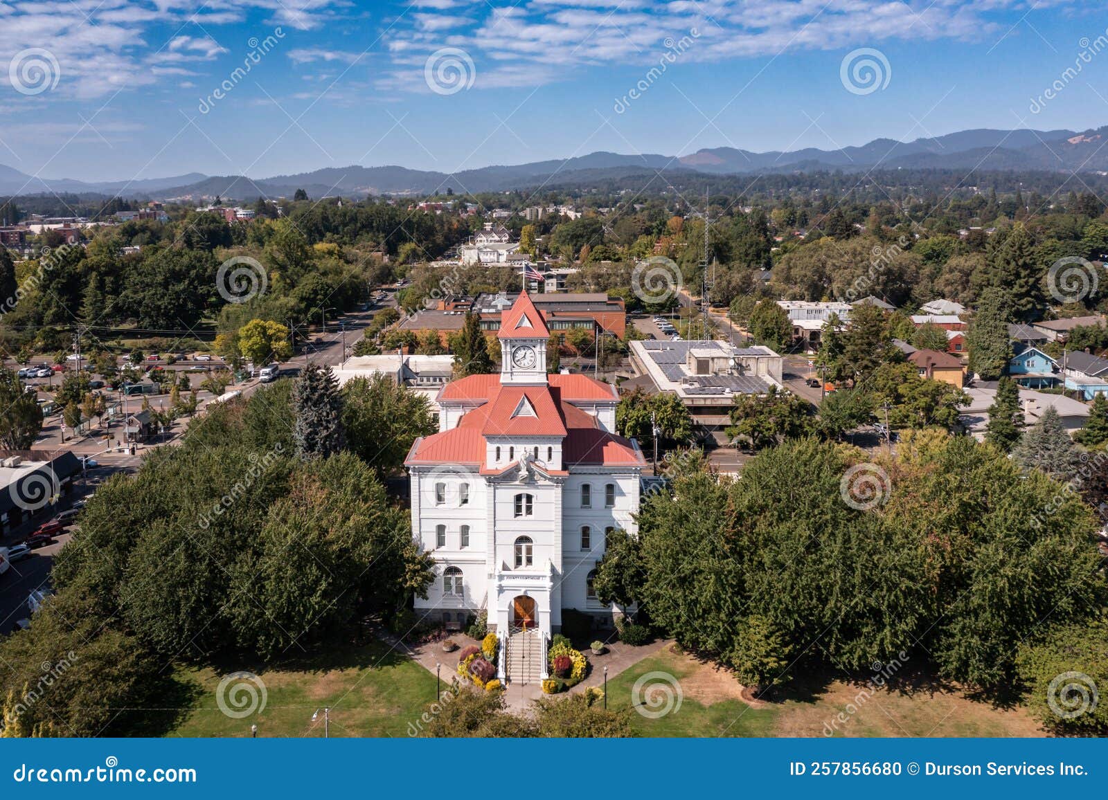 The Benton County Courthouse in Downtown Corvallis, Oregon Stock Photo ...