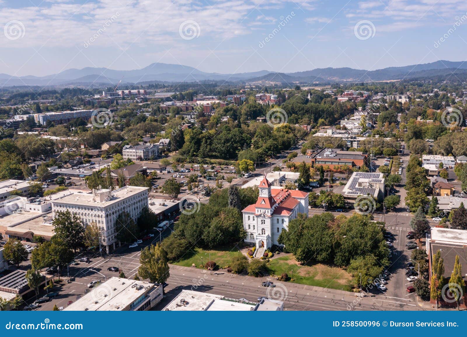 The Benton County Courthouse in Downtown Corvallis, Oregon Stock Photo ...