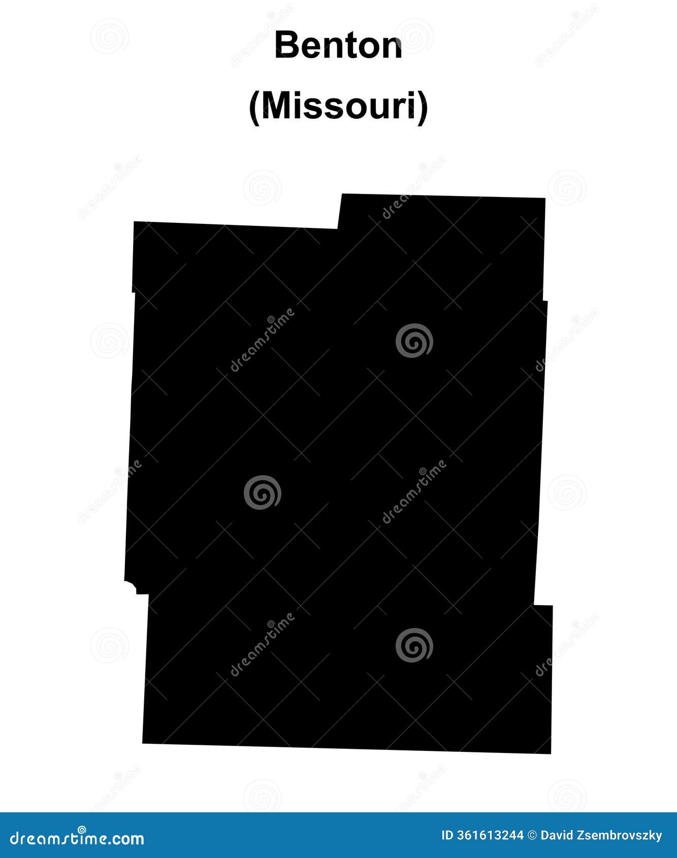 Benton outline map stock illustration. Illustration of outline - 361613244