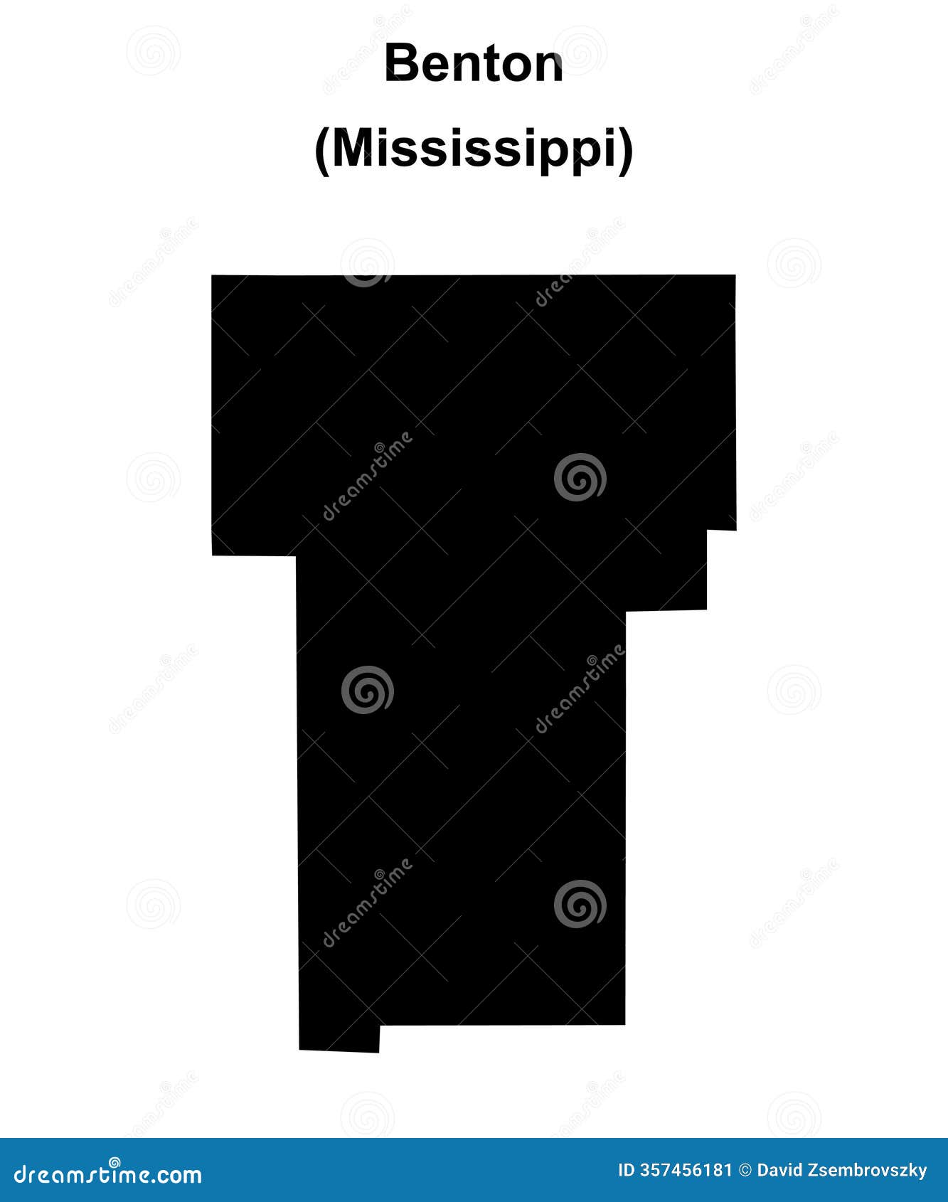 Benton Outline Map Cartoon Vector | CartoonDealer.com #357451941