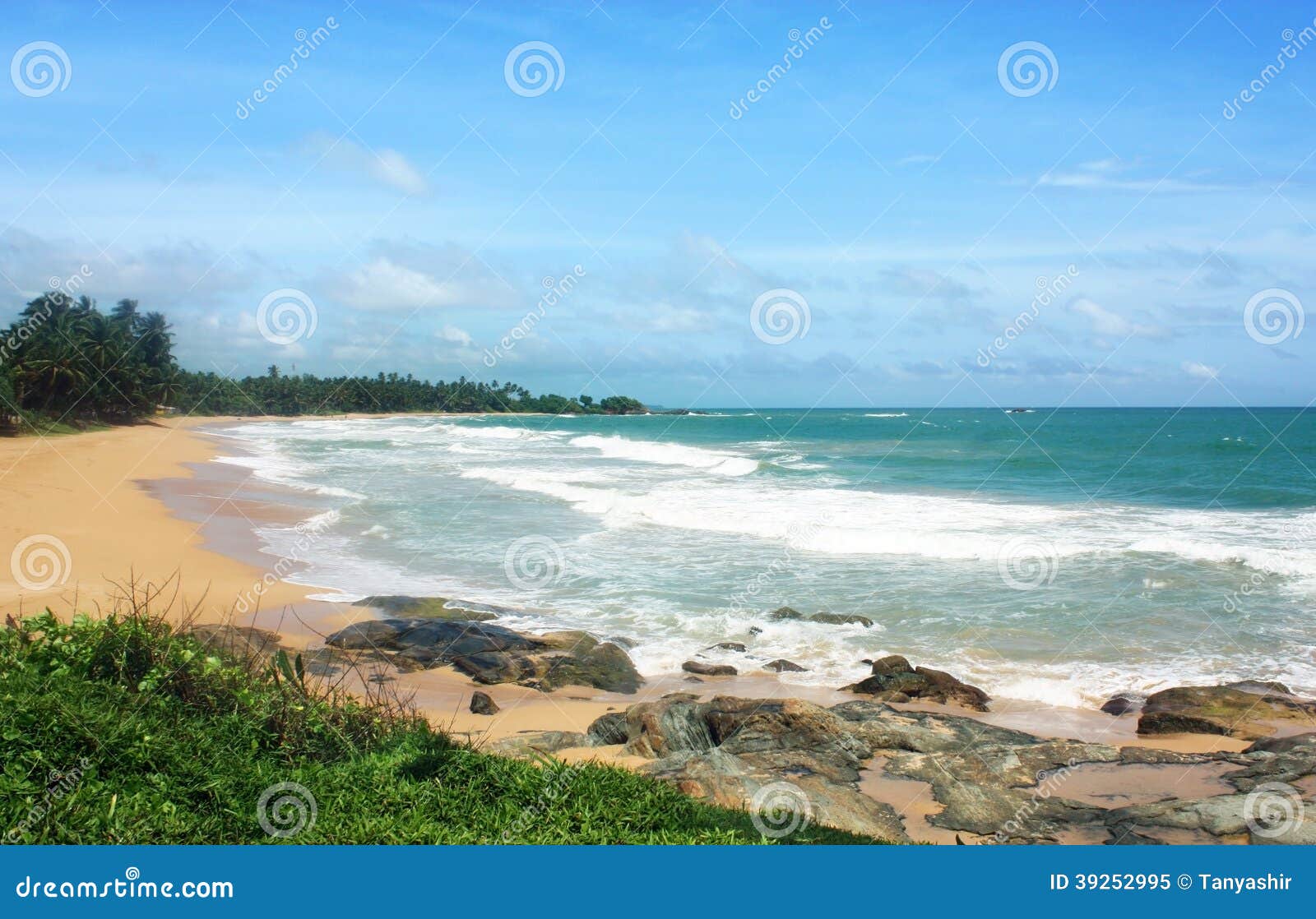 Bentota beach, Sri Lanka stock image. Image of yellow - 39252995