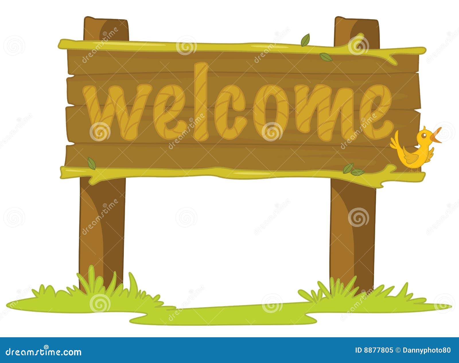 Benvenuto illustrazione vettoriale. Illustrazione di erba - 8877805