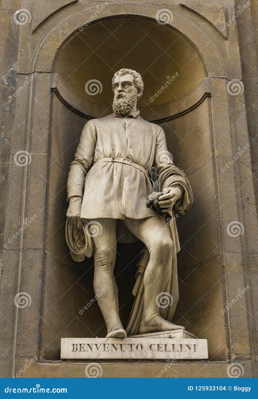 Benvenuto Cellini Monument in Florence, Italy Editorial Stock Image ...
