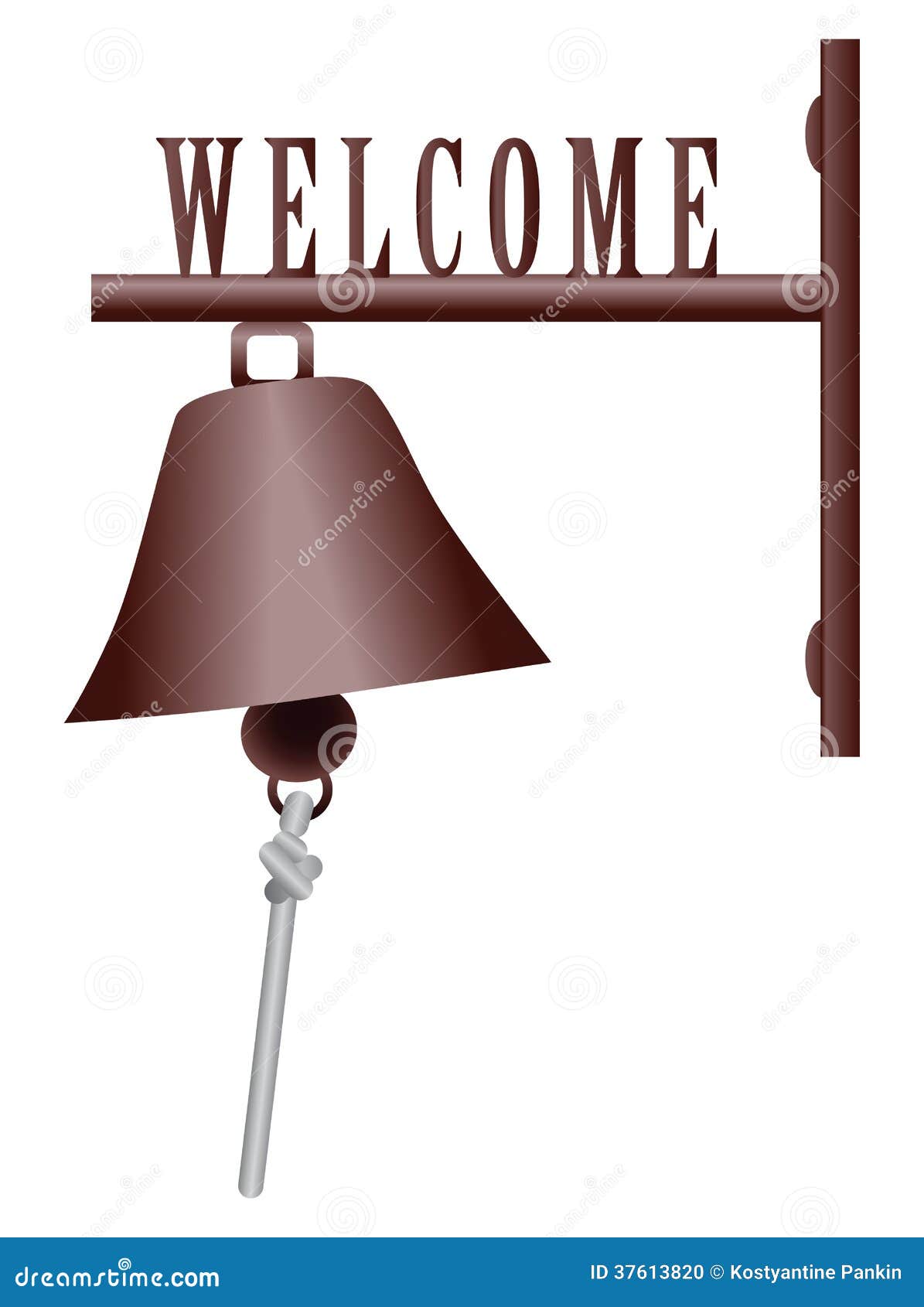 Benvenuto del campanello illustrazione vettoriale. Illustrazione di ...