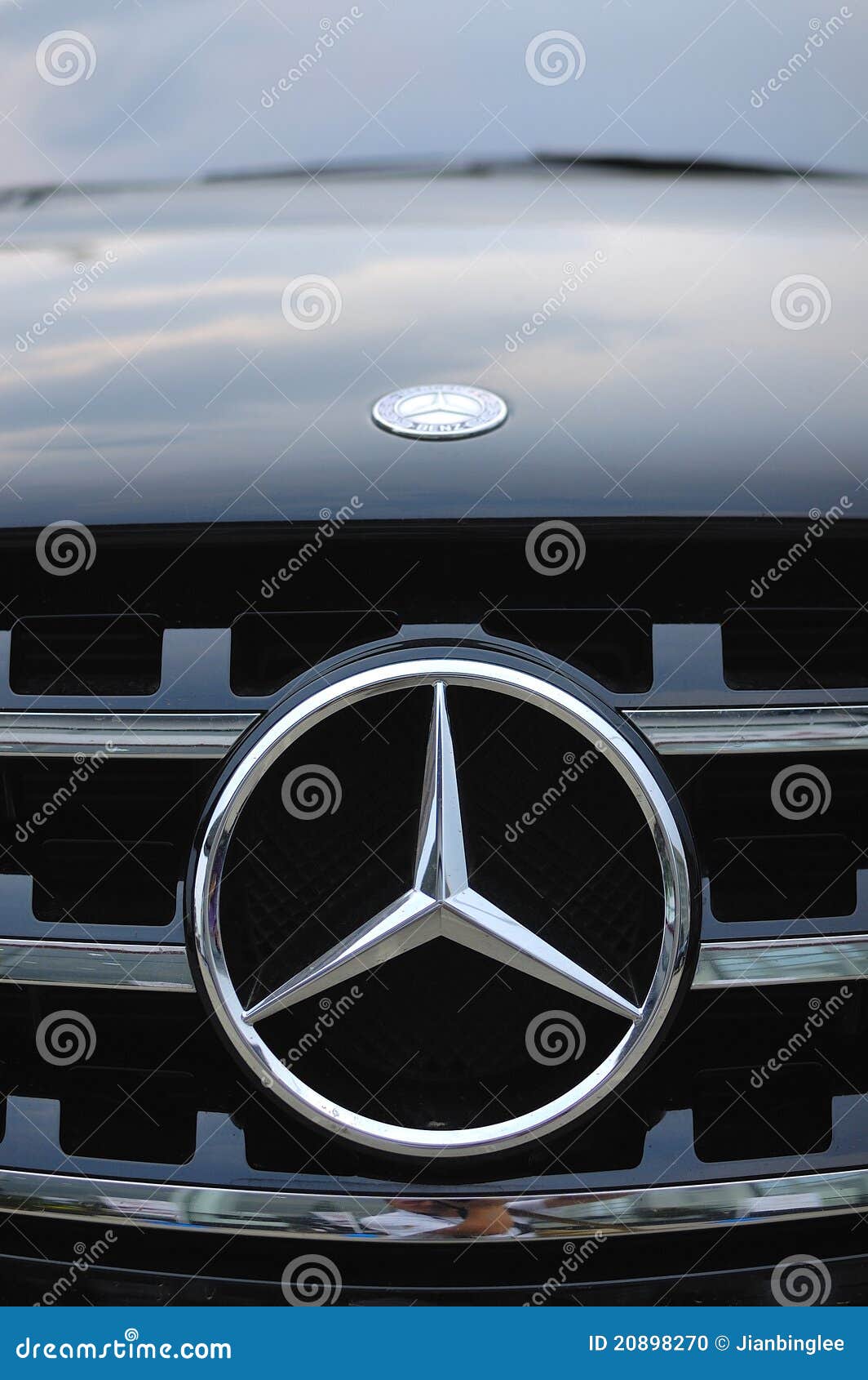 Benz logo editorial image. Image of benz, success, noble - 20898270