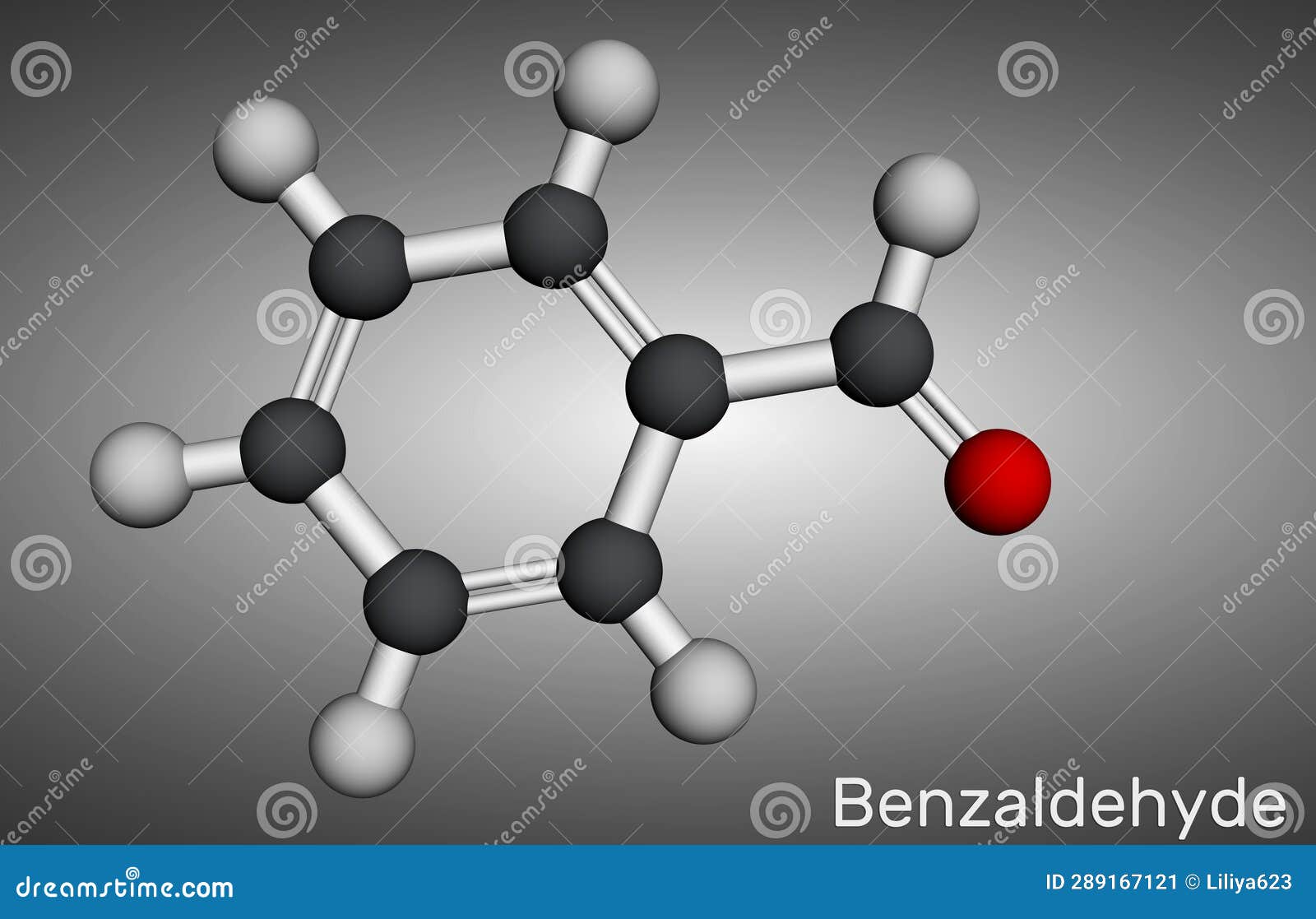 Benzaldehyde Benzoic Aldehyde Molecule It Is Simplest Aromatic Aldehyde With Odor Of Bitter